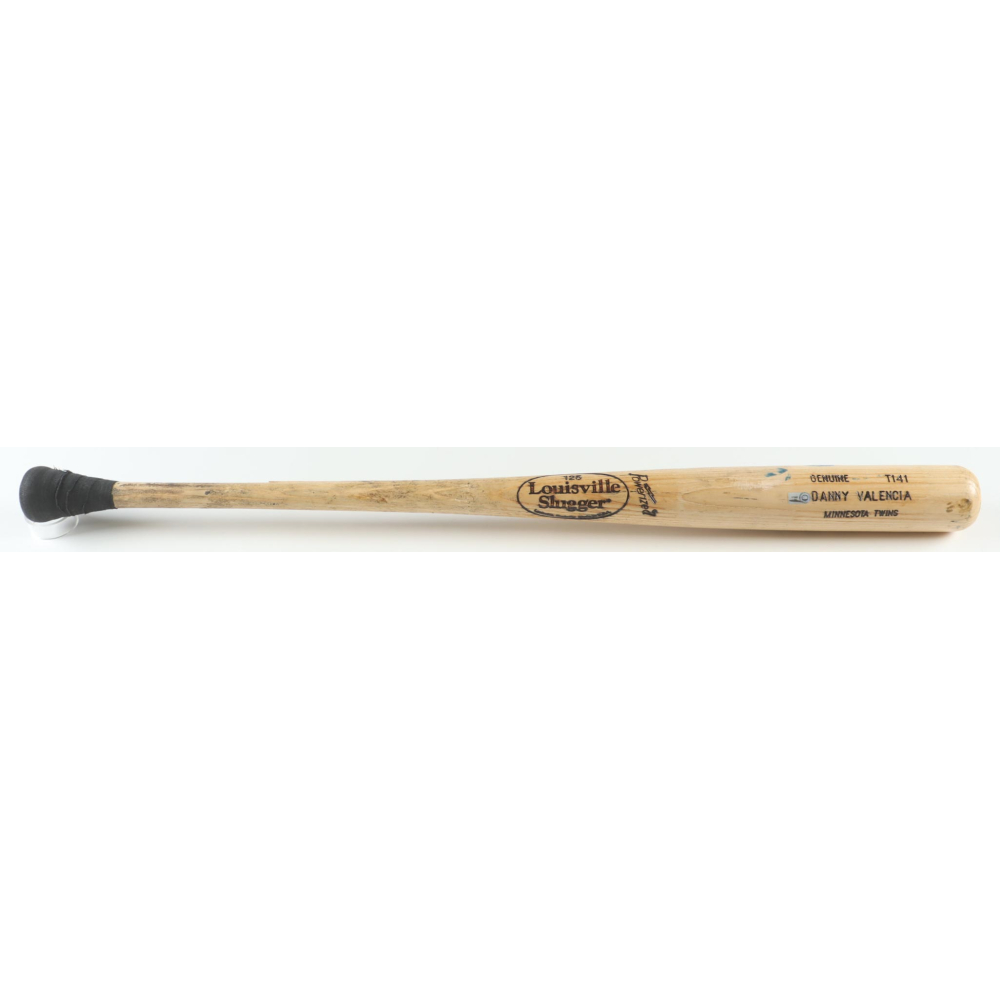 Danny Valencia Game-Used Louisville Slugger Player Model Baseball Bat ...