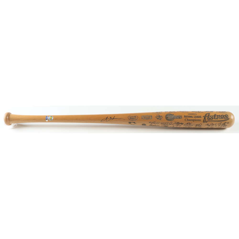 Lance Berkman Signed 2005 Astros World Series Champions Louisville ...