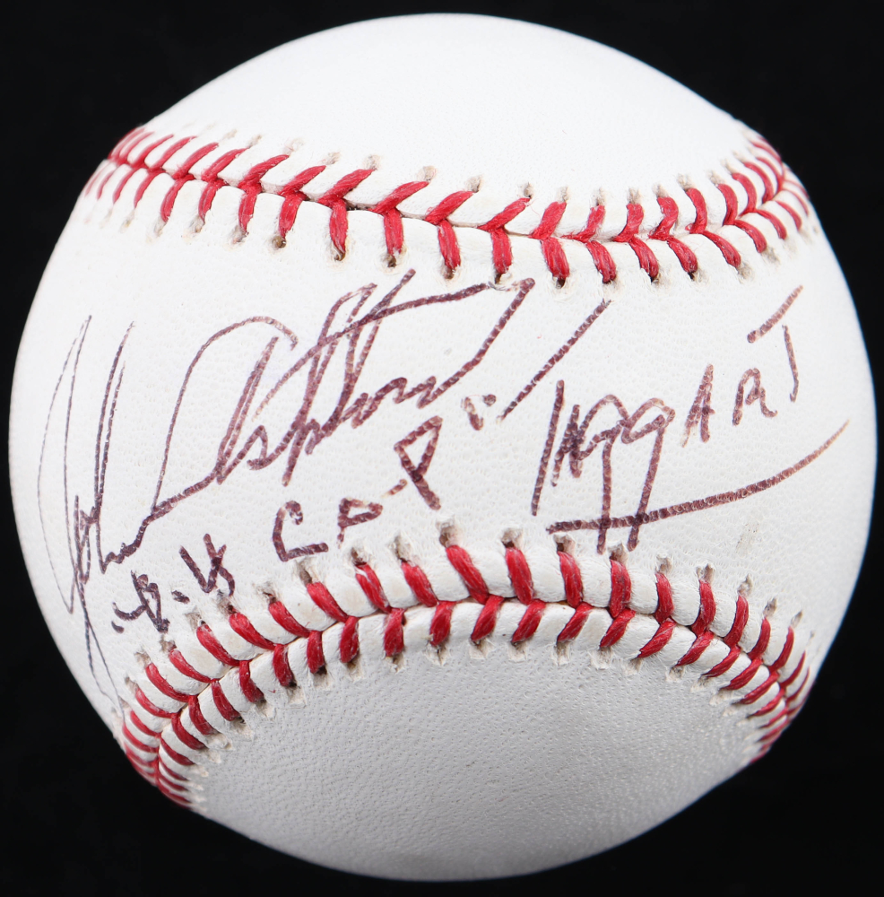 John Ashton Signed OML Baseball Inscribed "B.H. Cop" & "Taggart" (JSA ...