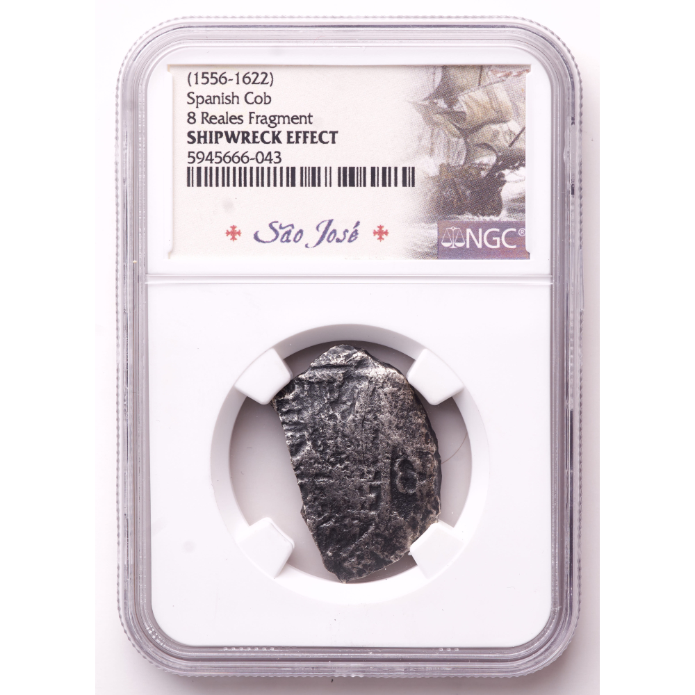 Sao Jose Shipwreck (1556-1622) Mexico Silver 8 Reales Fragment Coin ...