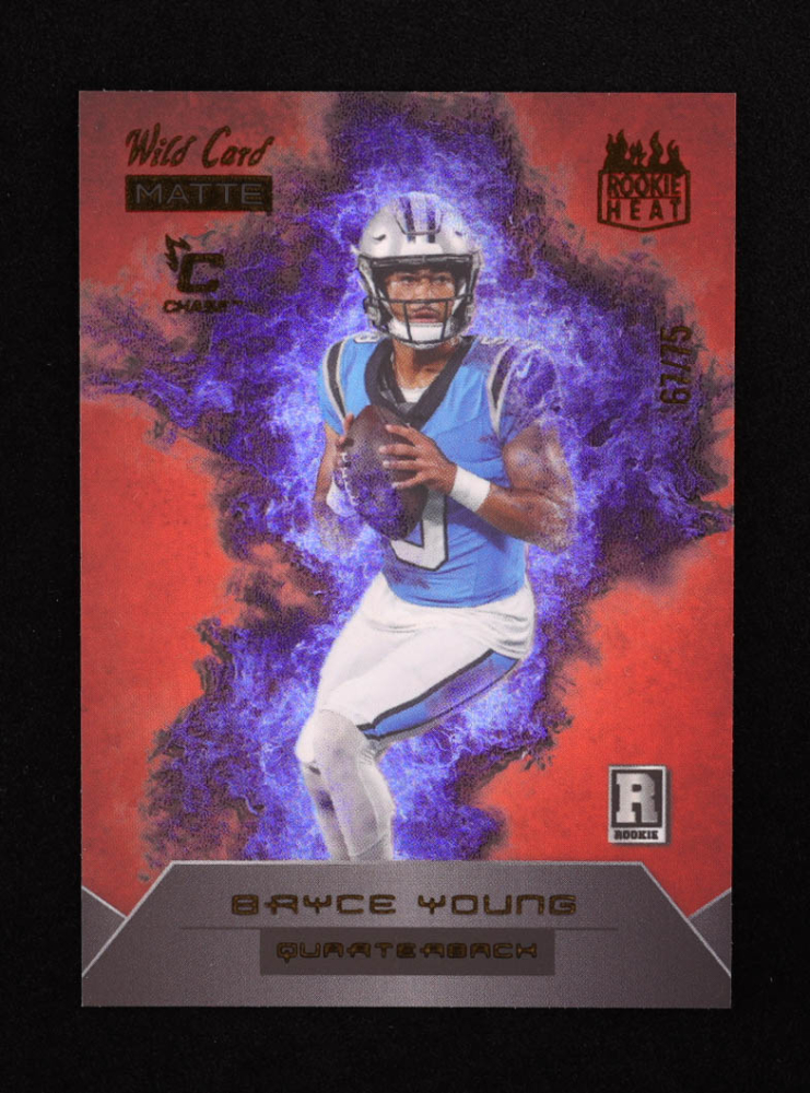 Bryce Young 2023 Wild Card Matte Rookie Heat Purple #RHBY RC #67/75 ...