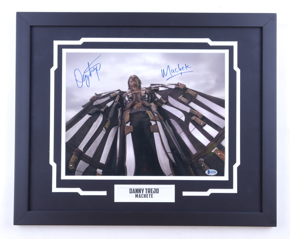 Danny Trejo Signed "Machete" 18x22 Custom Framed Photo Inscribed ...