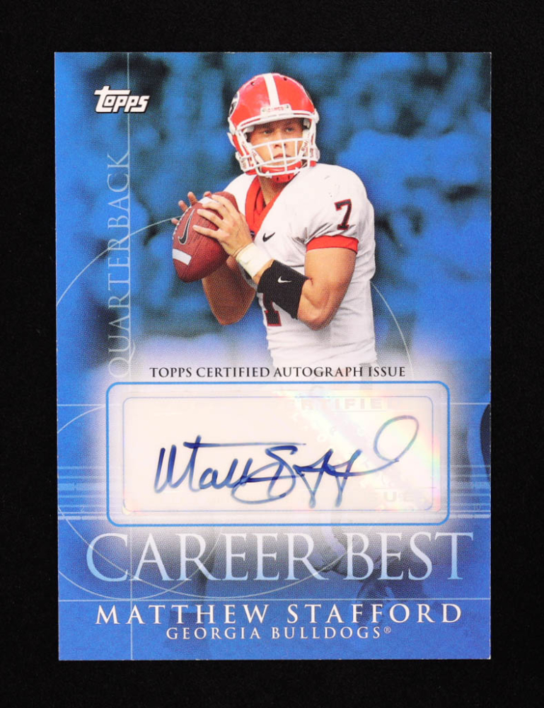 Matthew Stafford 2009 Topps Career Best Autographs #MS2 RC | Pristine ...