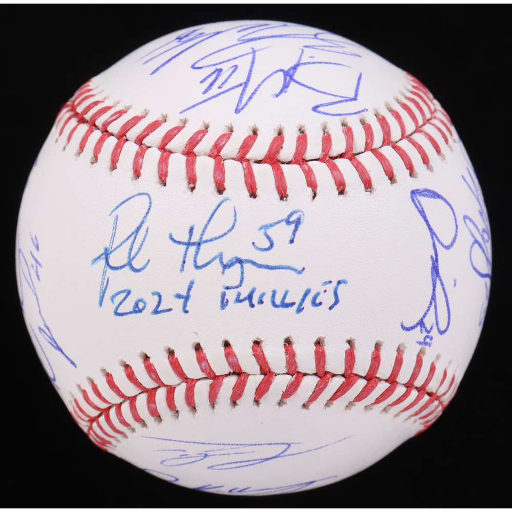 2024 Phillies OML Baseball Team-Signed by (16) with Aaron Nola, Rob ...