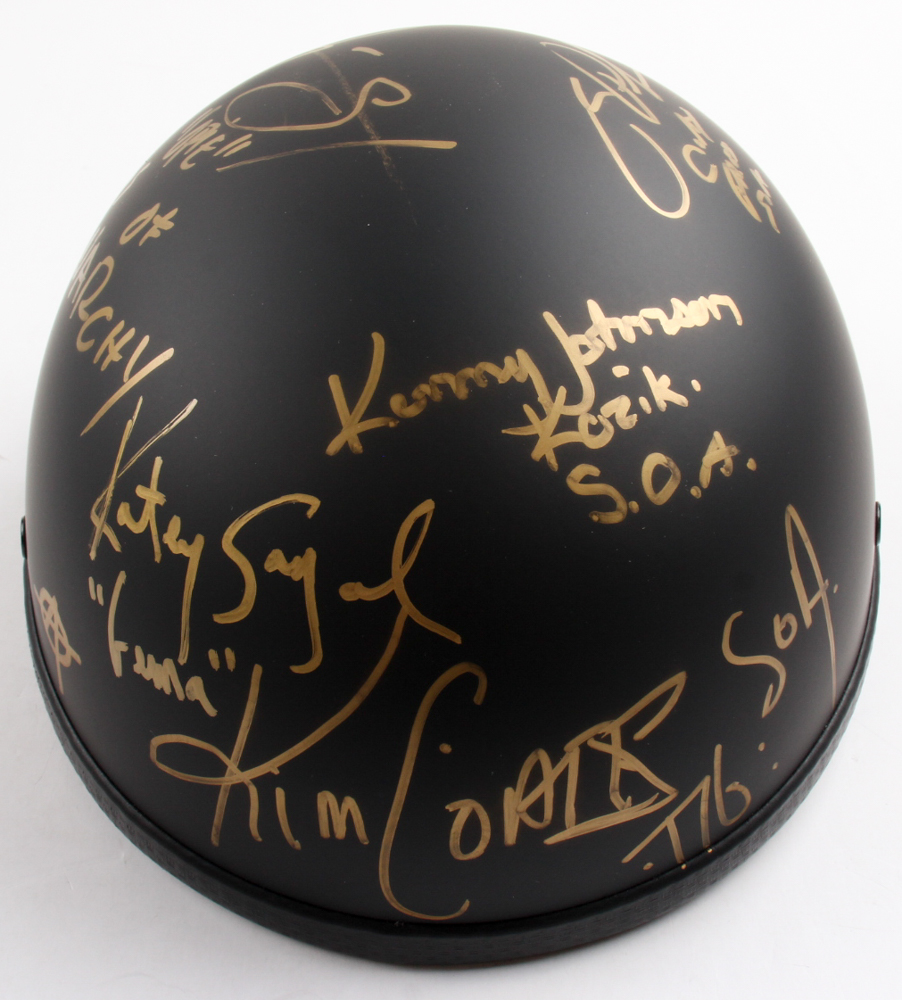 "Sons of Anarchy" Biker Helmet Signed By (8) With Charlie Hunnam, Ryan ...