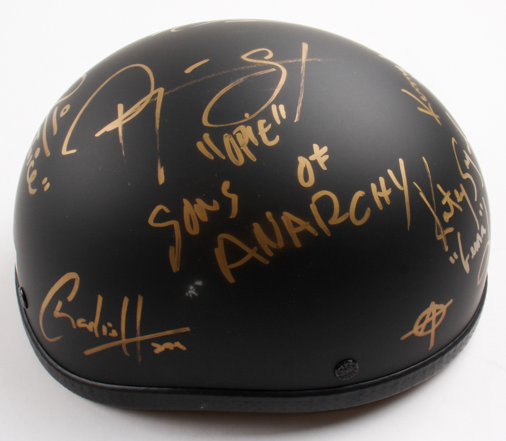 "Sons of Anarchy" Biker Helmet Signed By (8) With Charlie Hunnam, Ryan ...