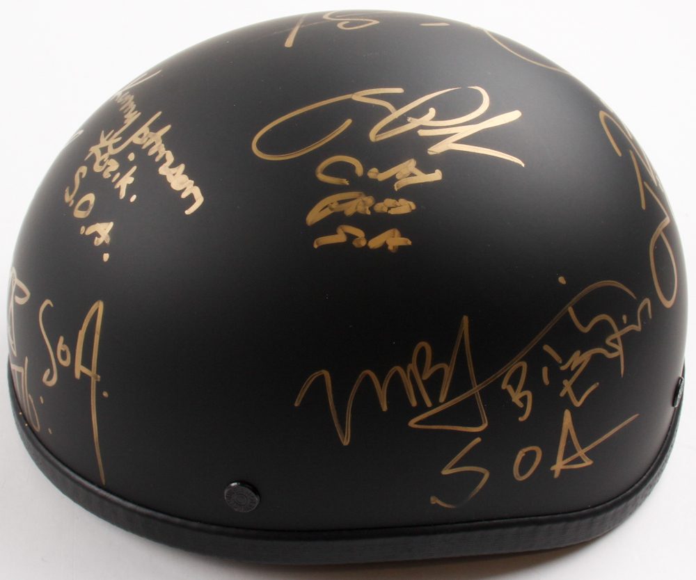 "Sons of Anarchy" Biker Helmet Signed By (8) With Charlie Hunnam, Ryan ...