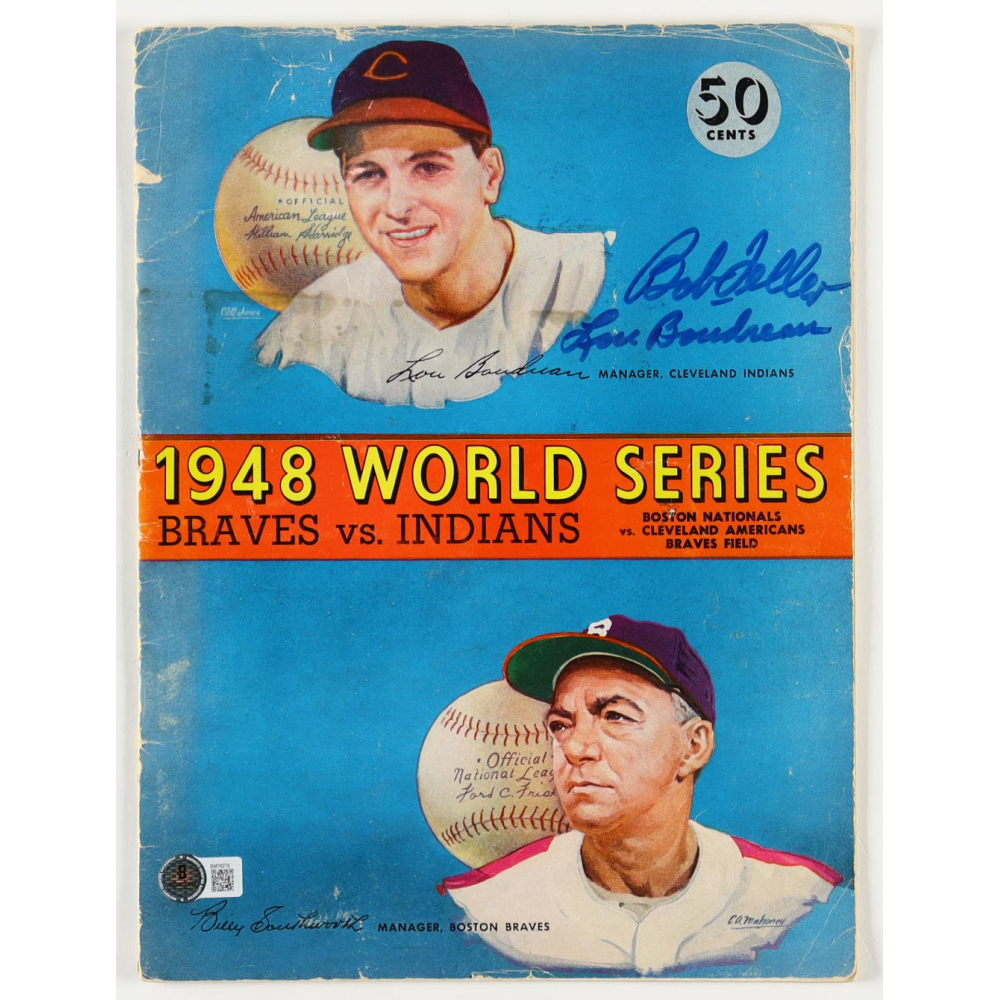 1948 Braves Vs Indians World Series Program Signed By (4) With Lou ...