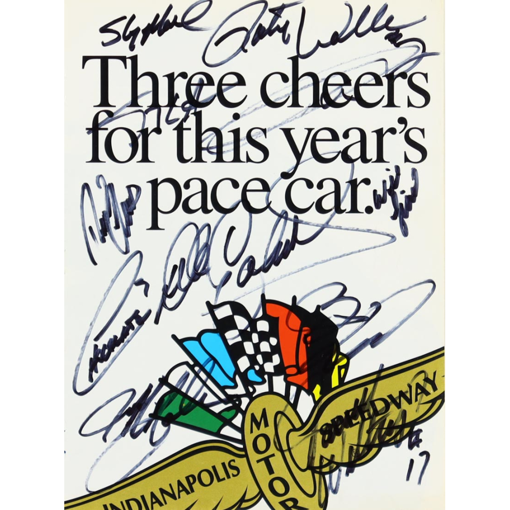 "NASCAR Greats" Magazine Foldout Insert Signed By (18) With Jeff Gordon ...