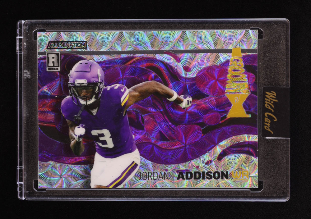 Jordan Addison 2023 Wild Card Alumination Groovin' Purple Scope #AGJA ...