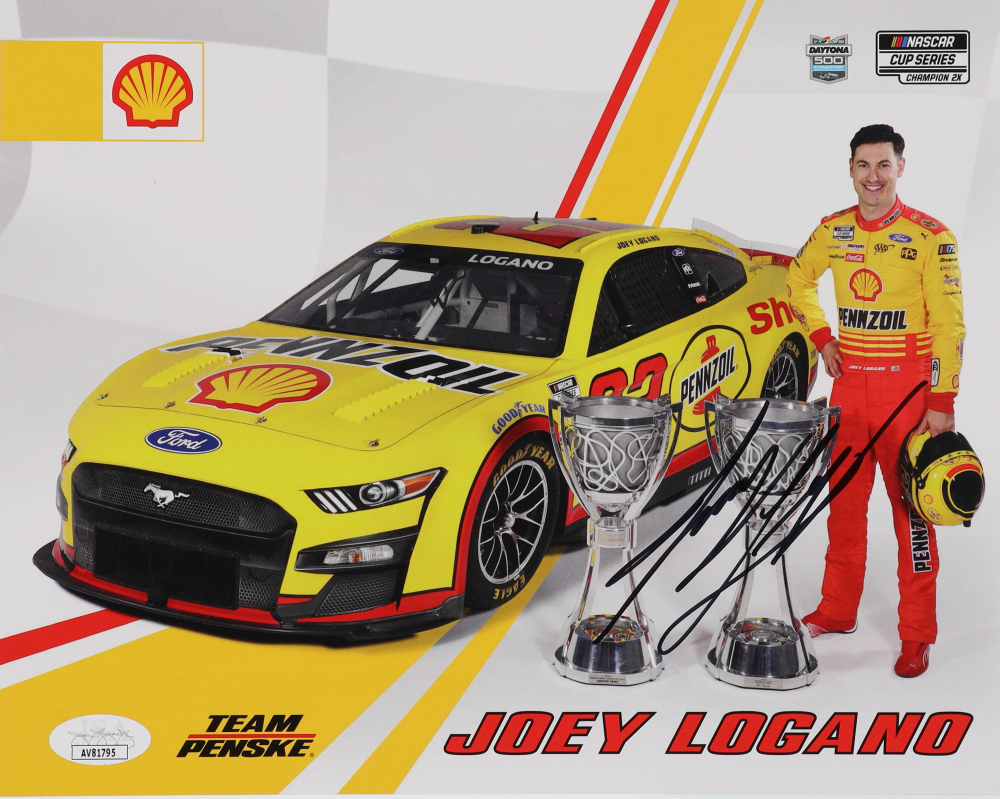 Joey Logano Signed NASCAR 8x10 Photo (JSA) | Pristine Auction
