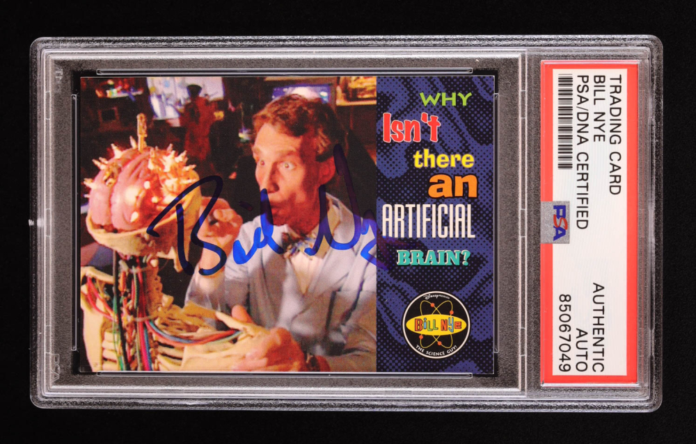 Bill Nye Signed 1995 SkyBox Bill Nye the Science Guy #35 Why Isn't ...