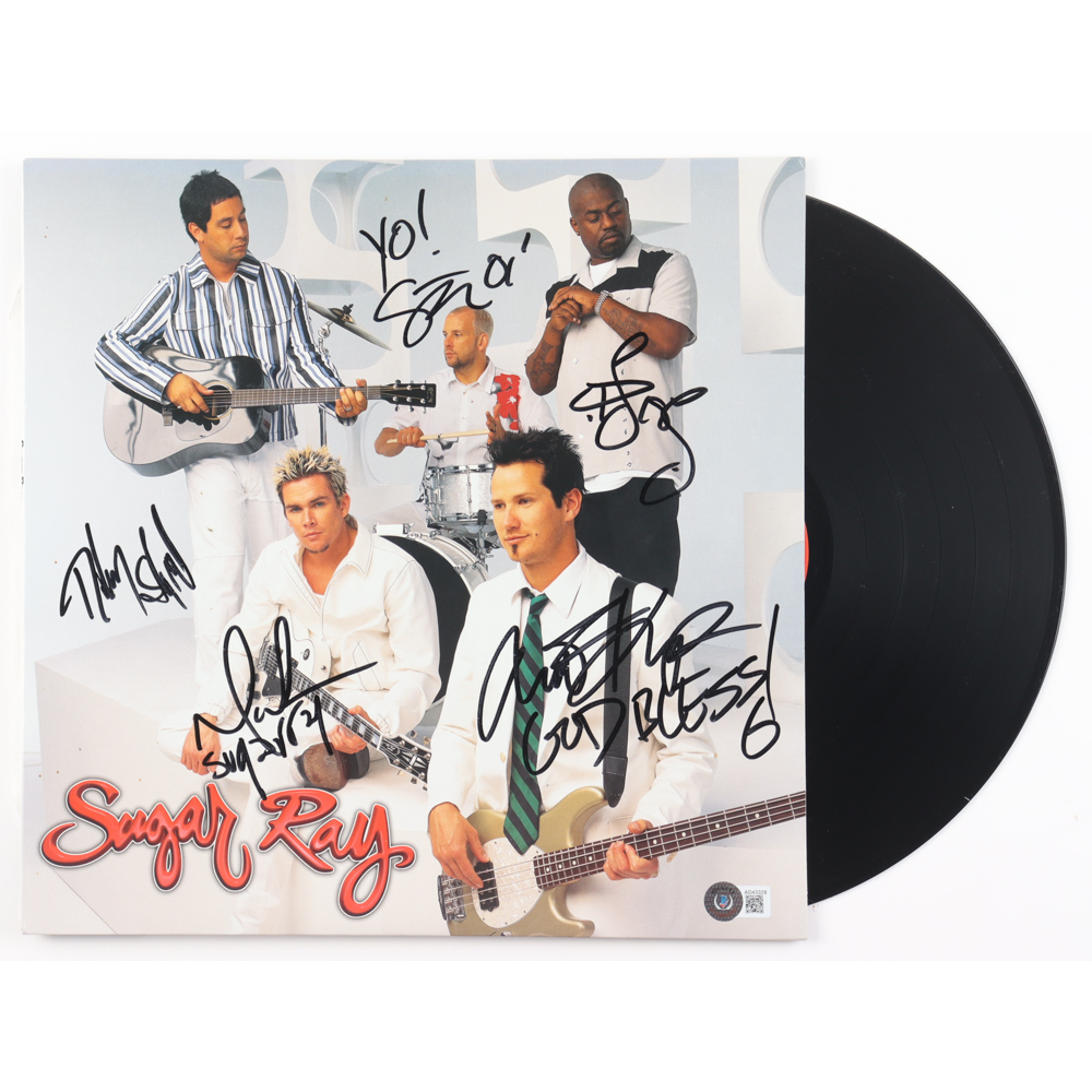 Sugar Ray Vinyl Album Sleeve Signed By (5) With Jeff Watson, Jack ...