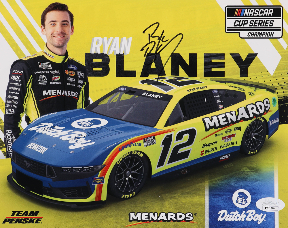 Ryan Blaney Signed NASCAR 8x10 Photo (JSA) | Pristine Auction