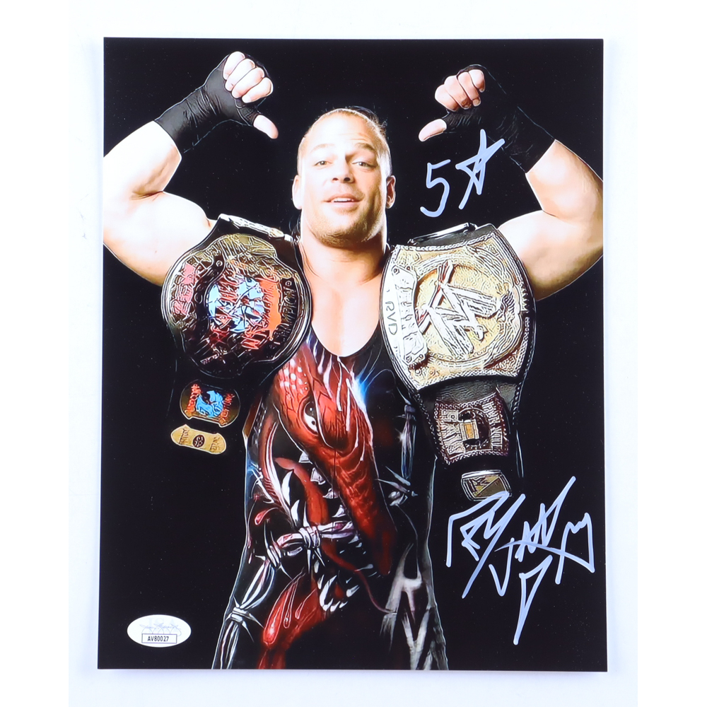Rob Van Dam Signed WWE 8x10 Photo Inscribed "5 [Star]" (JSA) | Pristine ...
