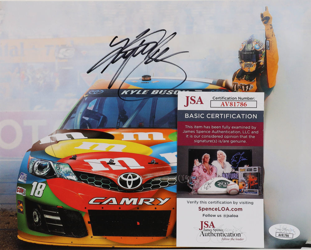 Kyle Busch Signed NASCAR 8x10 Photo (JSA) | Pristine Auction