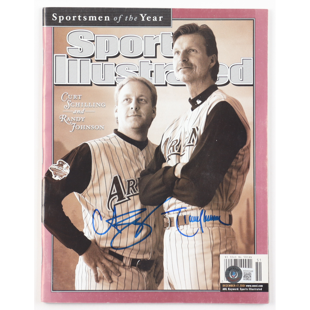Randy Johnson & Curt Schilling Signed 2001 "Sports Illustrated ...