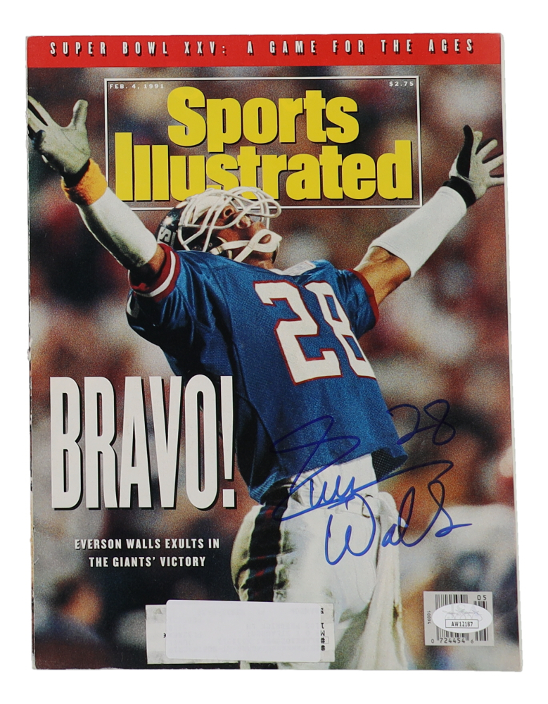 Everson Walls Signed Giants Sports Illustrated Magazine Cover (JSA) | Pristine Auction