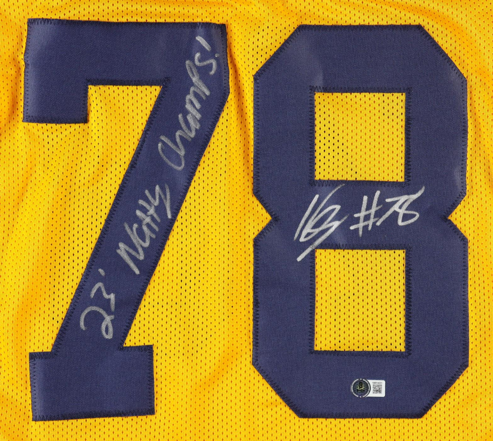Kenneth Grant Signed Jersey Inscribed "23' Natty Champs!" (Beckett ...