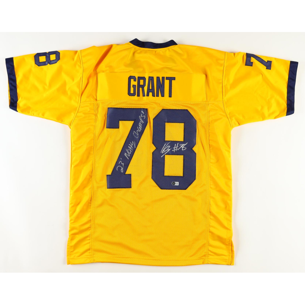 Kenneth Grant Signed Jersey Inscribed "23' Natty Champs!" (Beckett ...