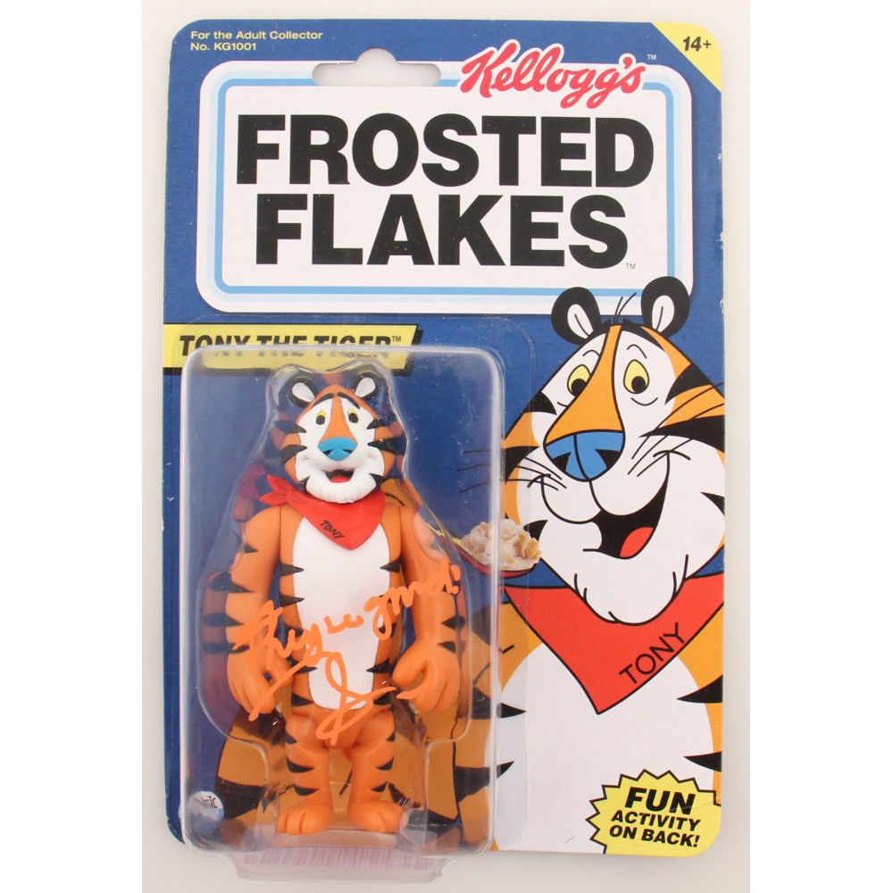 Tony Daniels Signed "Tony The Tiger" Frosted Flakes Action Figure ...