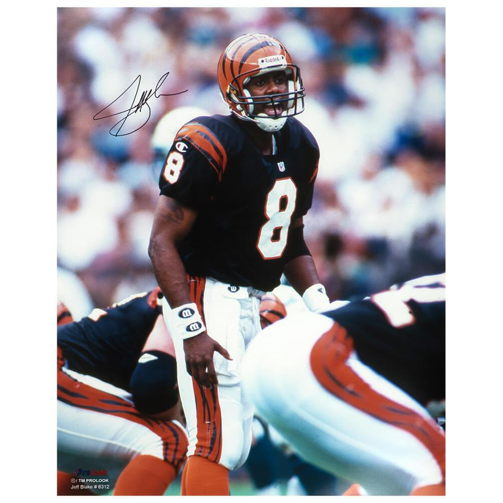 Jeff Blake Signed Bengals 16x20 Photo (Schwartz) | Pristine Auction