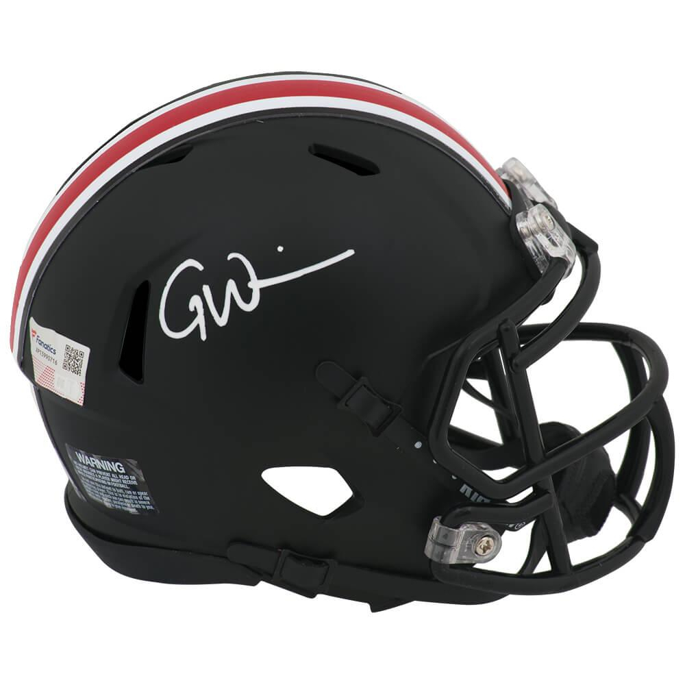 Garrett Wilson Signed Ohio State Buckeyes Speed Mini Helmet (Fanatics ...