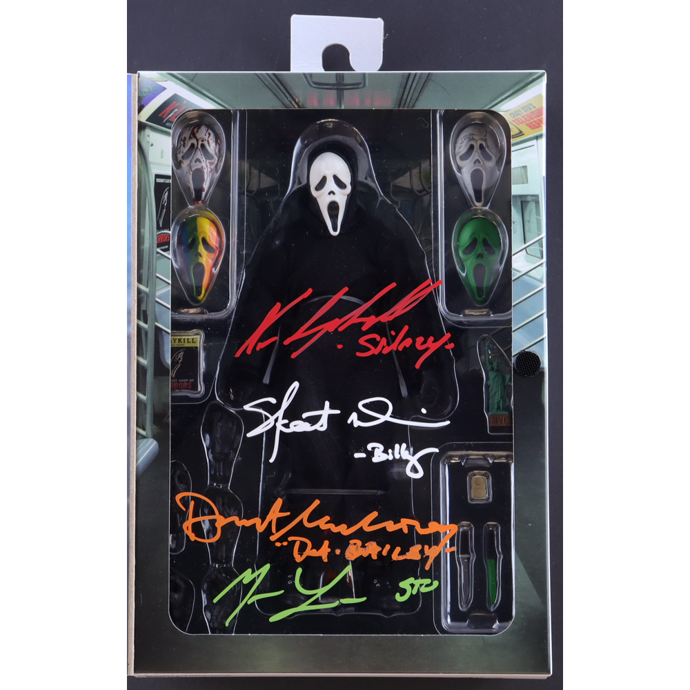 Scream "Ghost Face" NECA Action Figure Signed By (4) With Neve Campbell ...