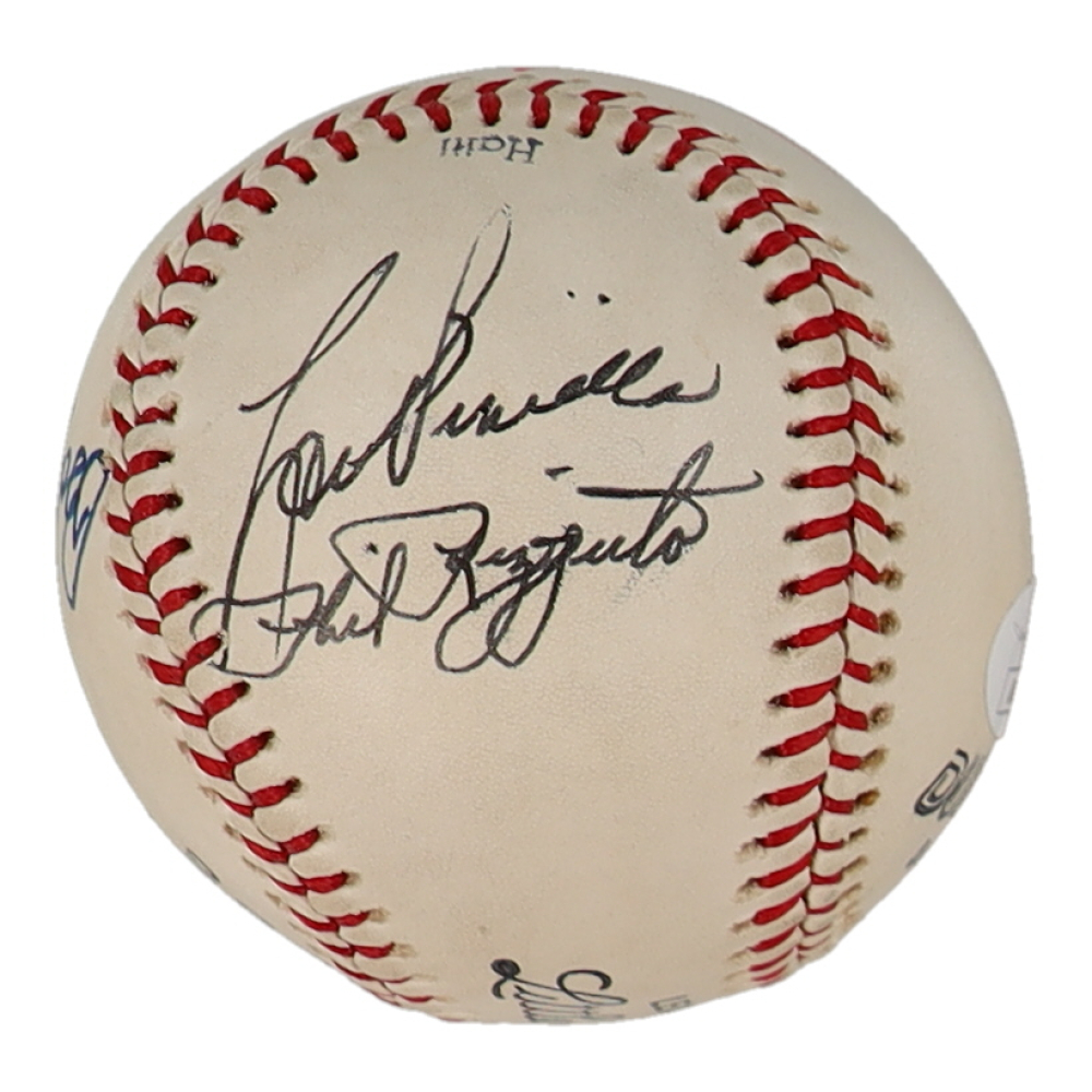 Dudley Little League Baseball Signed by (5) with Warren Spahn, Bob ...