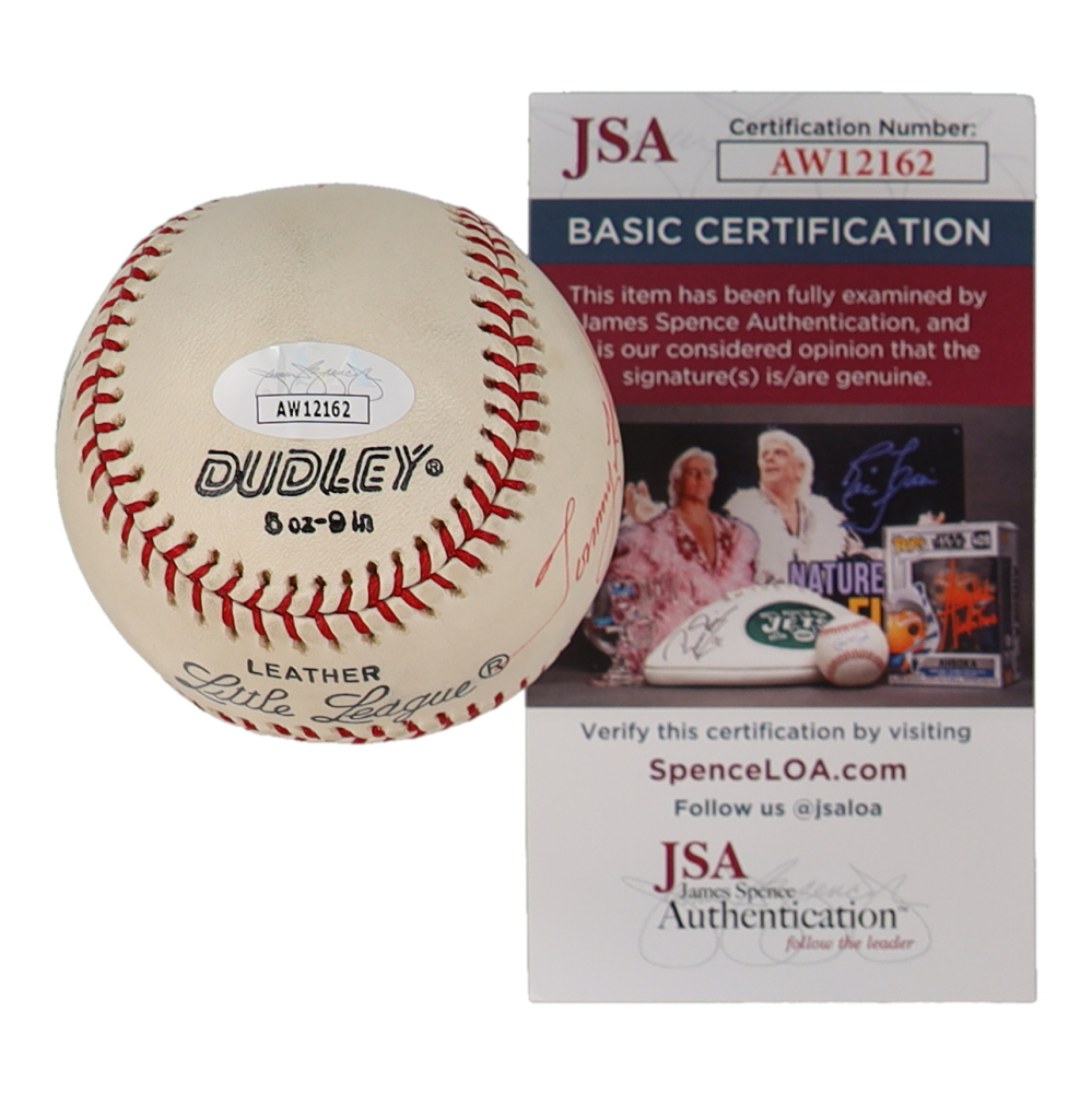Dudley Little League Baseball Signed by (5) with Warren Spahn, Bob ...