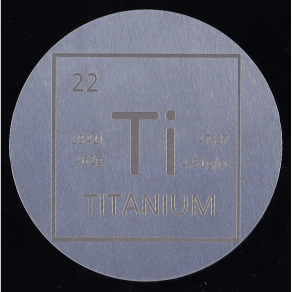 One Pound .999 Fine Titanium "Periodic Table" Bullion Round | Pristine ...