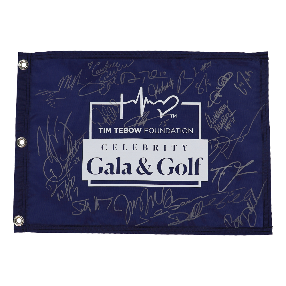 2023 Tim Tebow Foundation Celebrity Golf Classic Pin Flag Signed by (20 ...