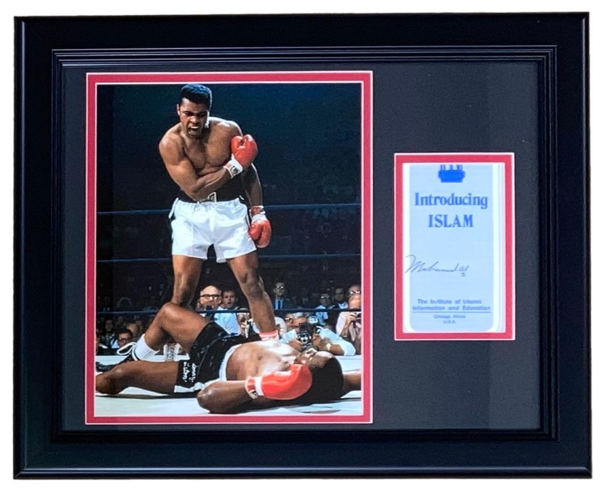 Muhammad Ali Signed Custom Framed Pamphlet Display (JSA) | Pristine Auction