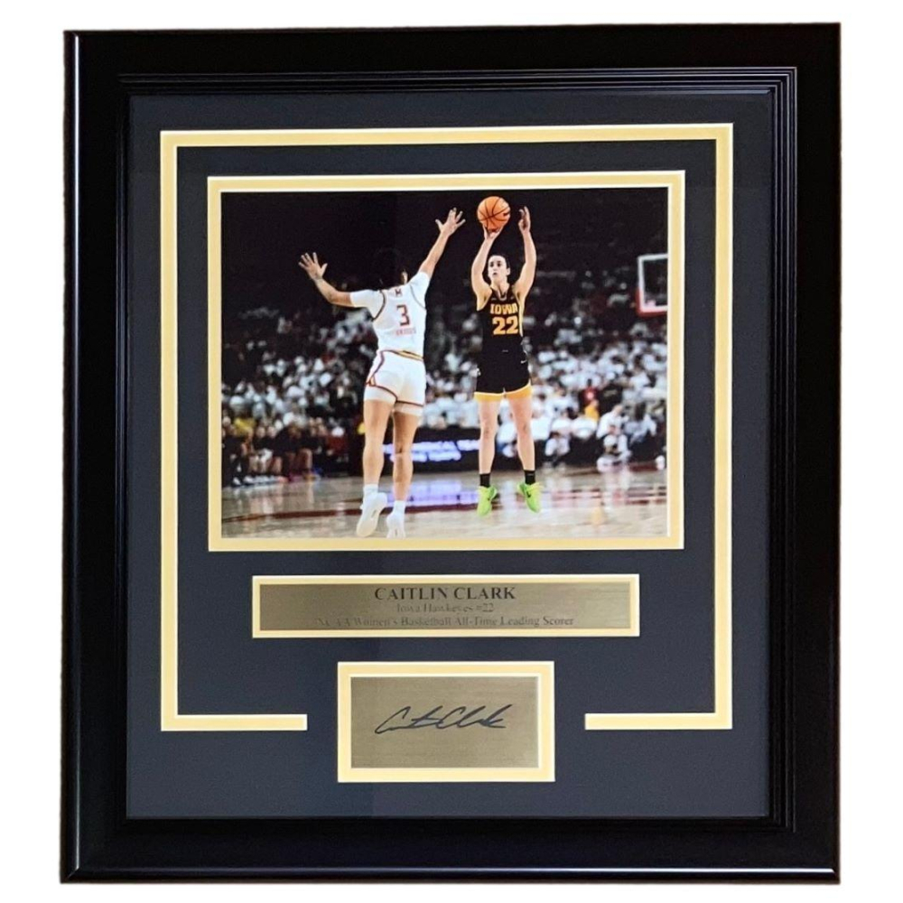 Caitlin Clark Iowa Hawkeyes Custom Framed Photo | Pristine Auction