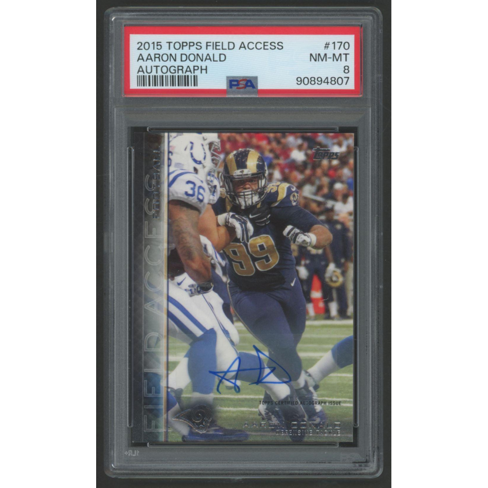 Aaron Donald 2015 Topps Field Access Autographs #170 (PSA 8) | Pristine ...