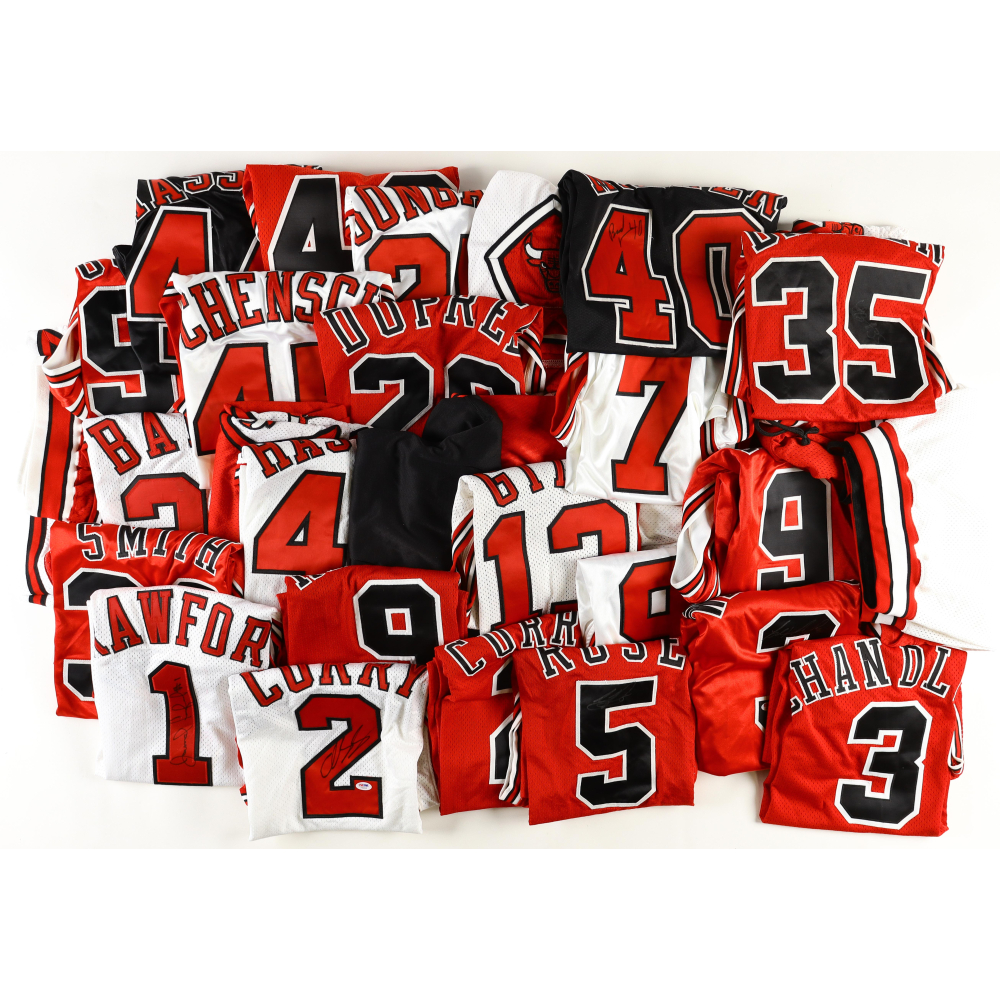2000's Bulls Collection of (22) Game-Used Uniforms with Jamal Crawford ...