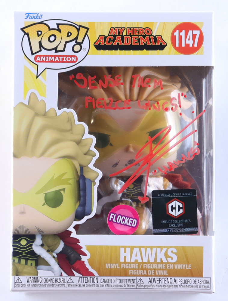 Zeno Robinson Signed "My Hero Academia" #1147 Hawks Funko Pop! Vinyl ...