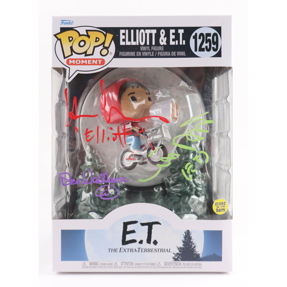 Henry Thomas, Dee Wallace & Matthew De Meritt Signed "E.T.: The Extra Terrestrial" #1259 Elliott ...