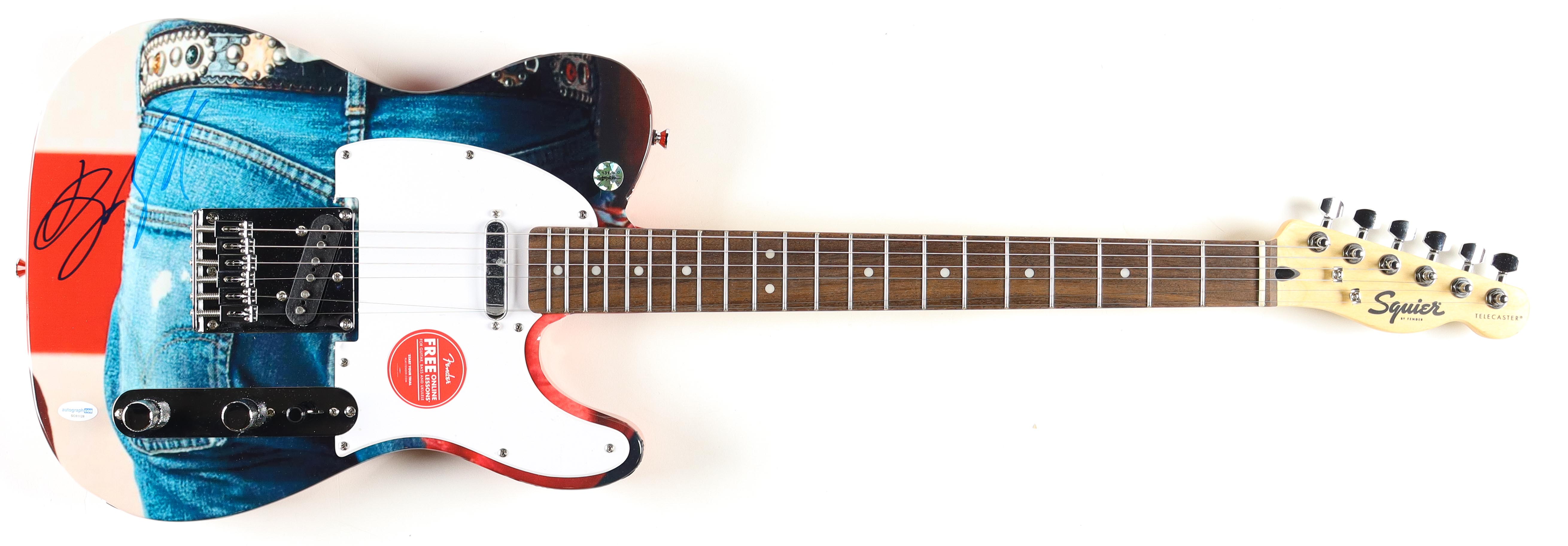 Bruce Springsteen Signed "Born In The U.S.A." Custom Electric Guitar ...