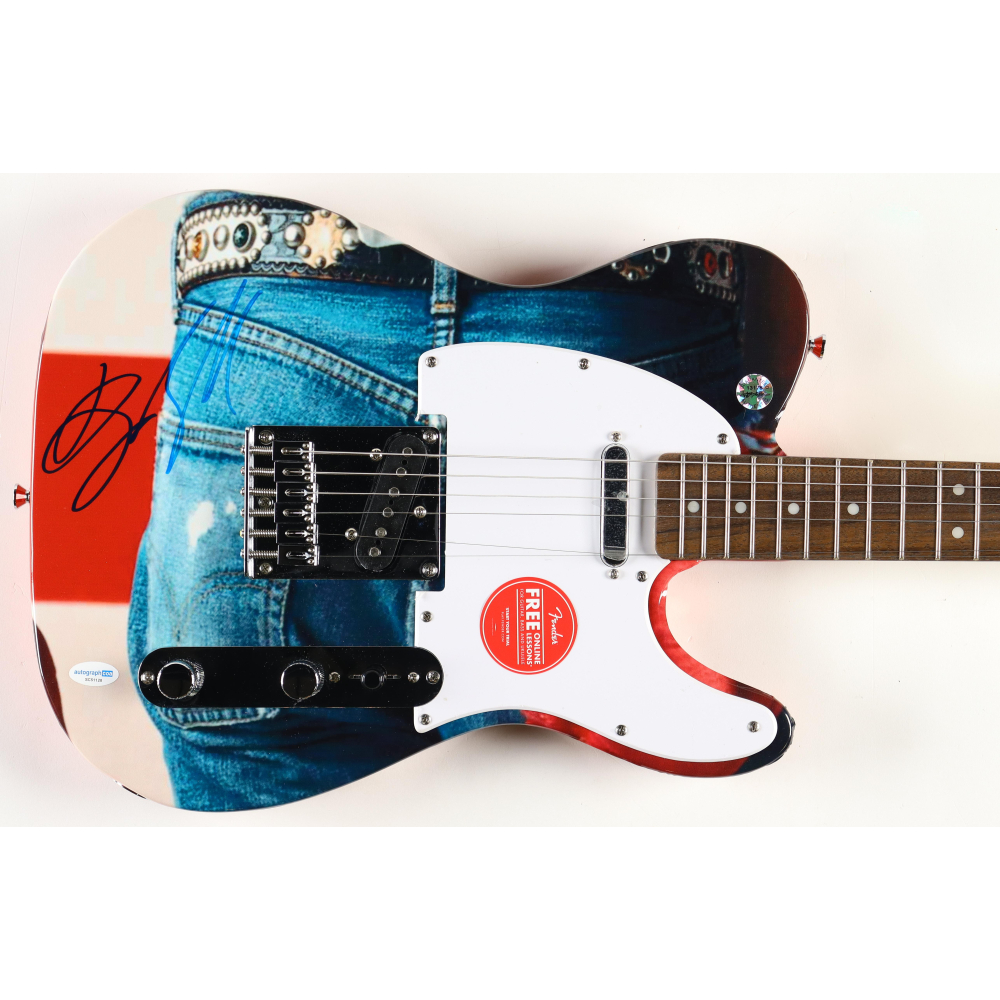 Bruce Springsteen Signed "Born In The U.S.A." Custom Electric Guitar ...