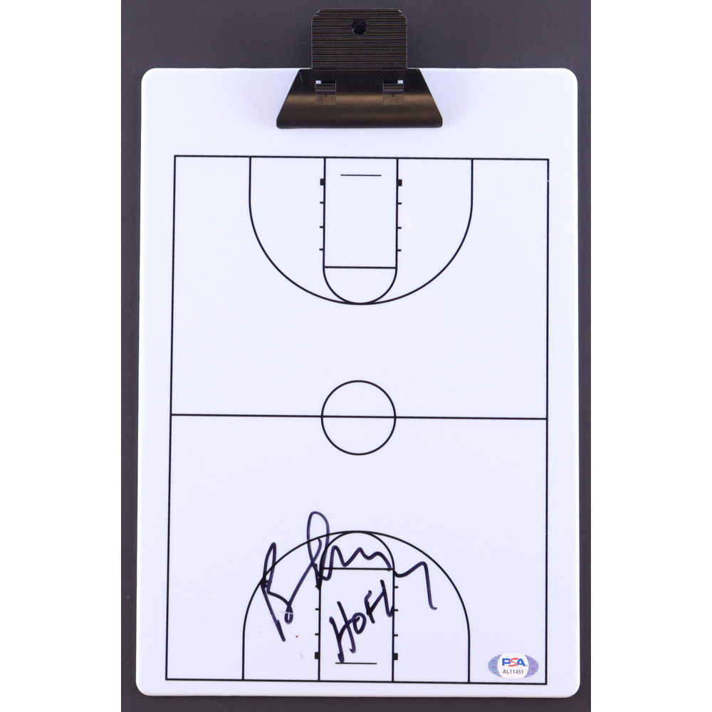 Bill Self Signed Basketball Coaching Clipboard Inscribed "HOF 17" (PSA ...