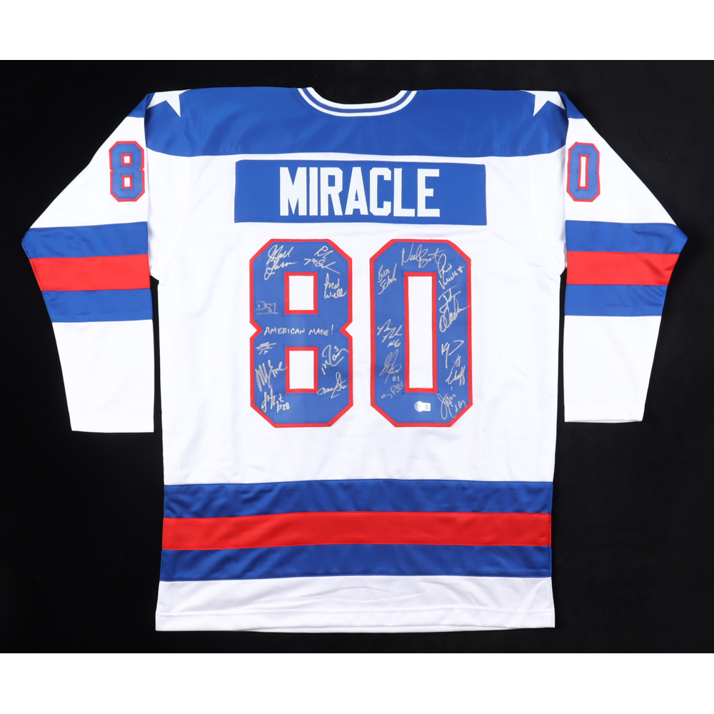1980 Team USA | "Miracle on Ice" | Jersey Signed by (19) with Mike ...