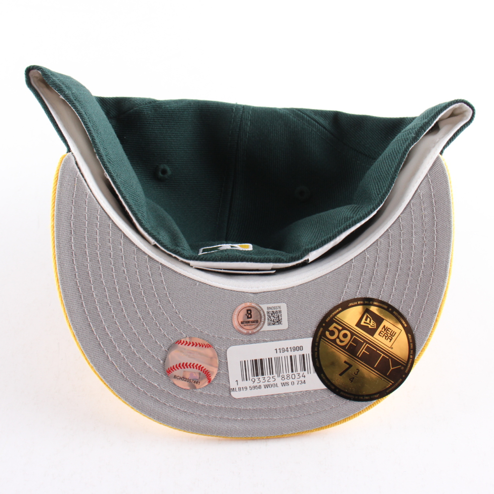 Dave Stewart Signed Athletics Logo Fitted Hat Inscribed "89 WS Champ ...