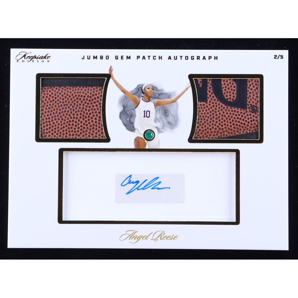 Angel Reese 2022 Keepsake Edition Jumbo Gem Patch Autograph #215 #2/5 ...