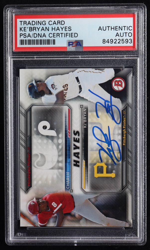 Ke'Bryan Hayes Signed 2016 Bowman Family Tree #FTH Ke'Bryan Hayes RC ...