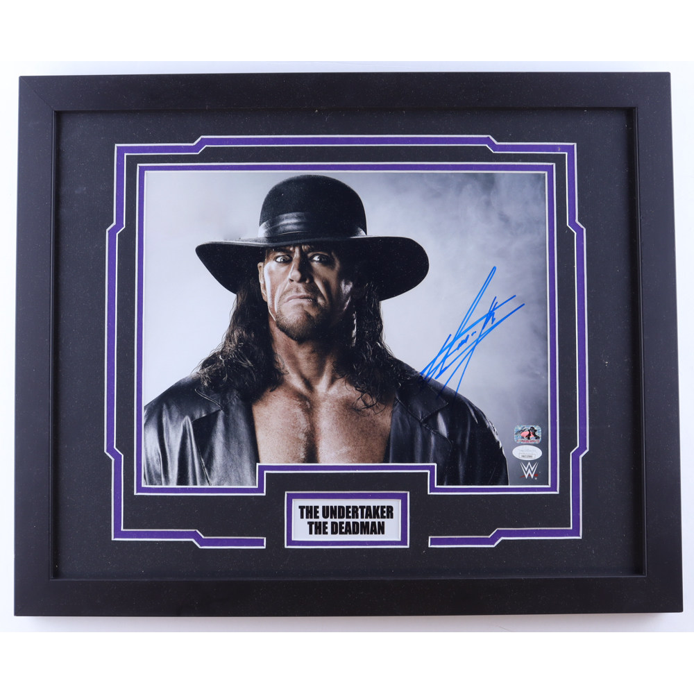 The Undertaker Signed "WWE" Custom Framed Photo Display (JSA & The ...