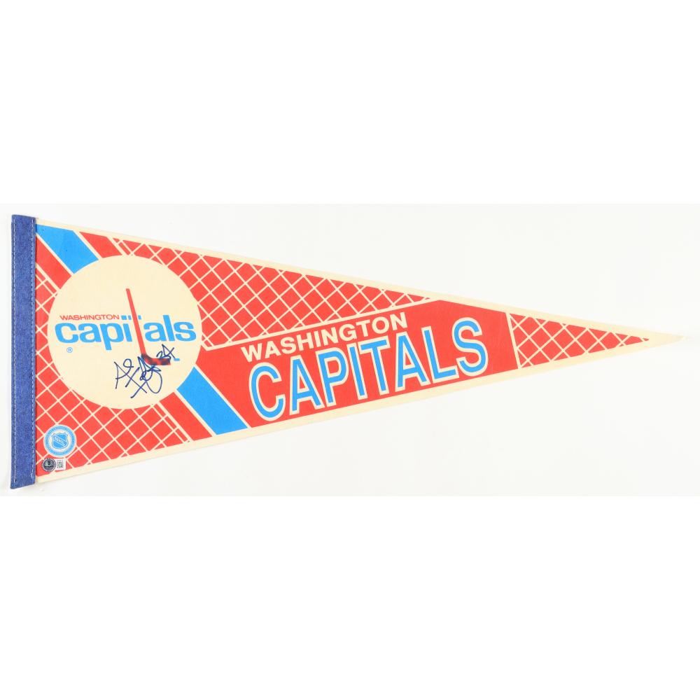 Al Iafrate Signed Capitals Vintage Full-Size Pennant (Beckett ...