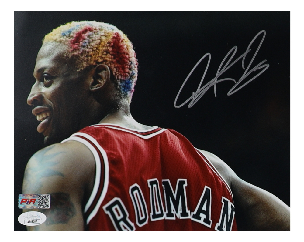 Dennis Rodman Signed Bulls 8x10 Photo (JSA) | Pristine Auction