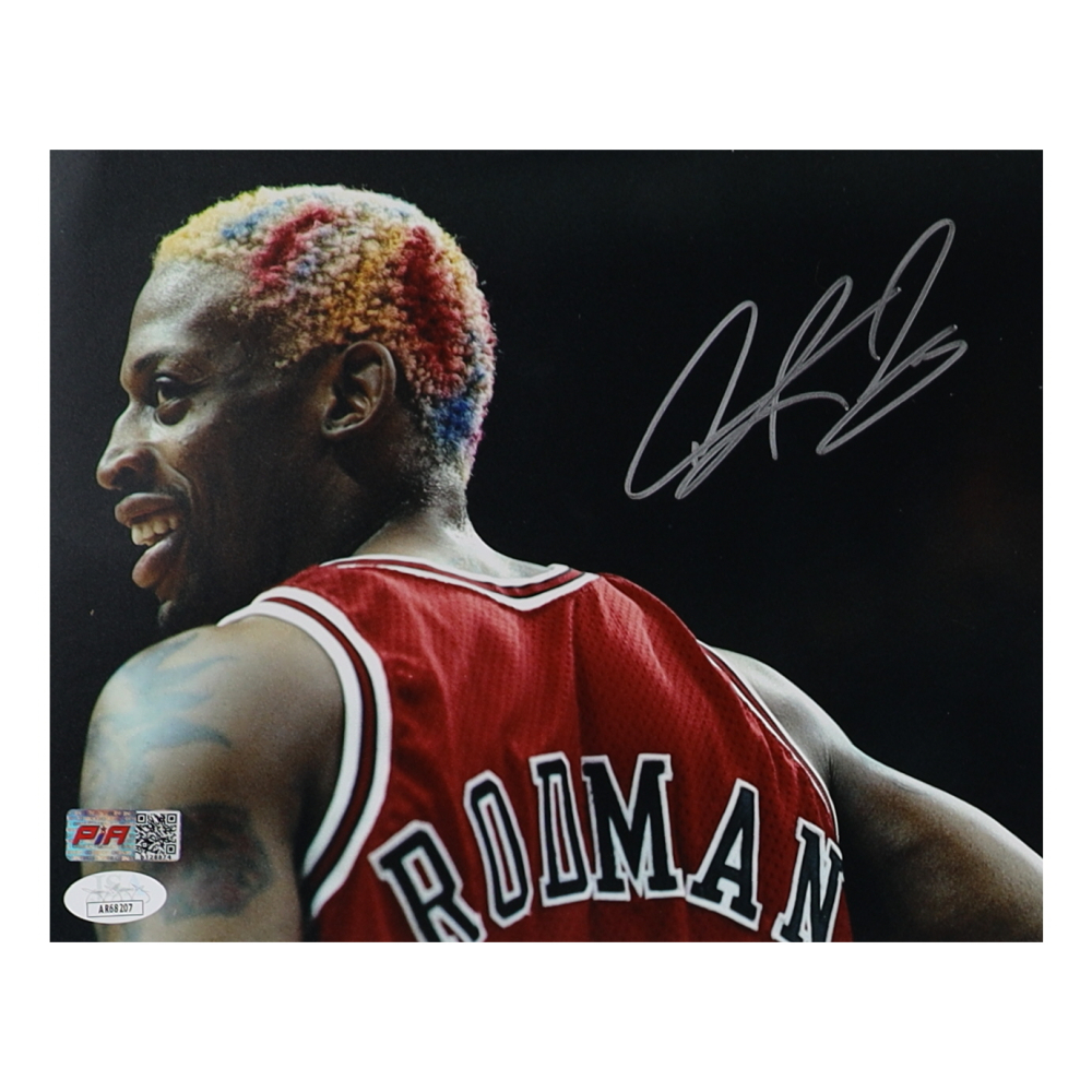 Dennis Rodman Signed Bulls 8x10 Photo (JSA) | Pristine Auction