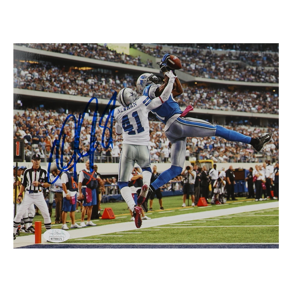 Calvin Johnson Signed Lions 8x10 Photo (JSA) | Pristine Auction